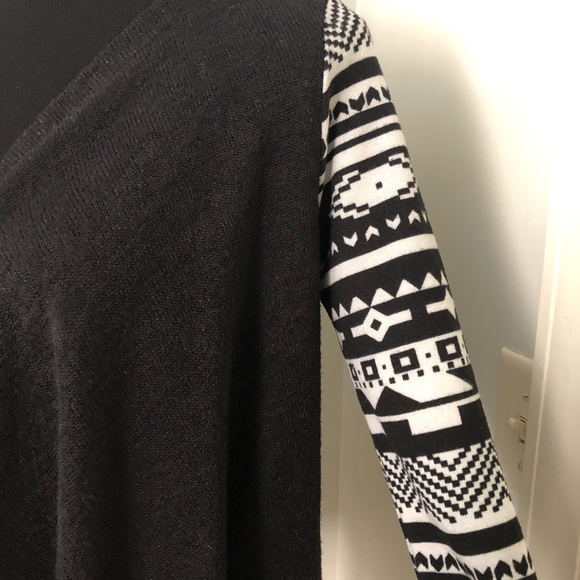 Flying Tomato | Sweaters | Flying Tomato Black Boho Sweater Wrap Small ...